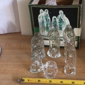 Catholic | Art | New 6piece Clear Glass Nativity Set | Poshmark
